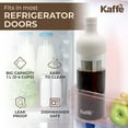 Kaffe 1L Cold Brew Coffee Maker, Glass Wine Bottle Style, Easy Clean ...