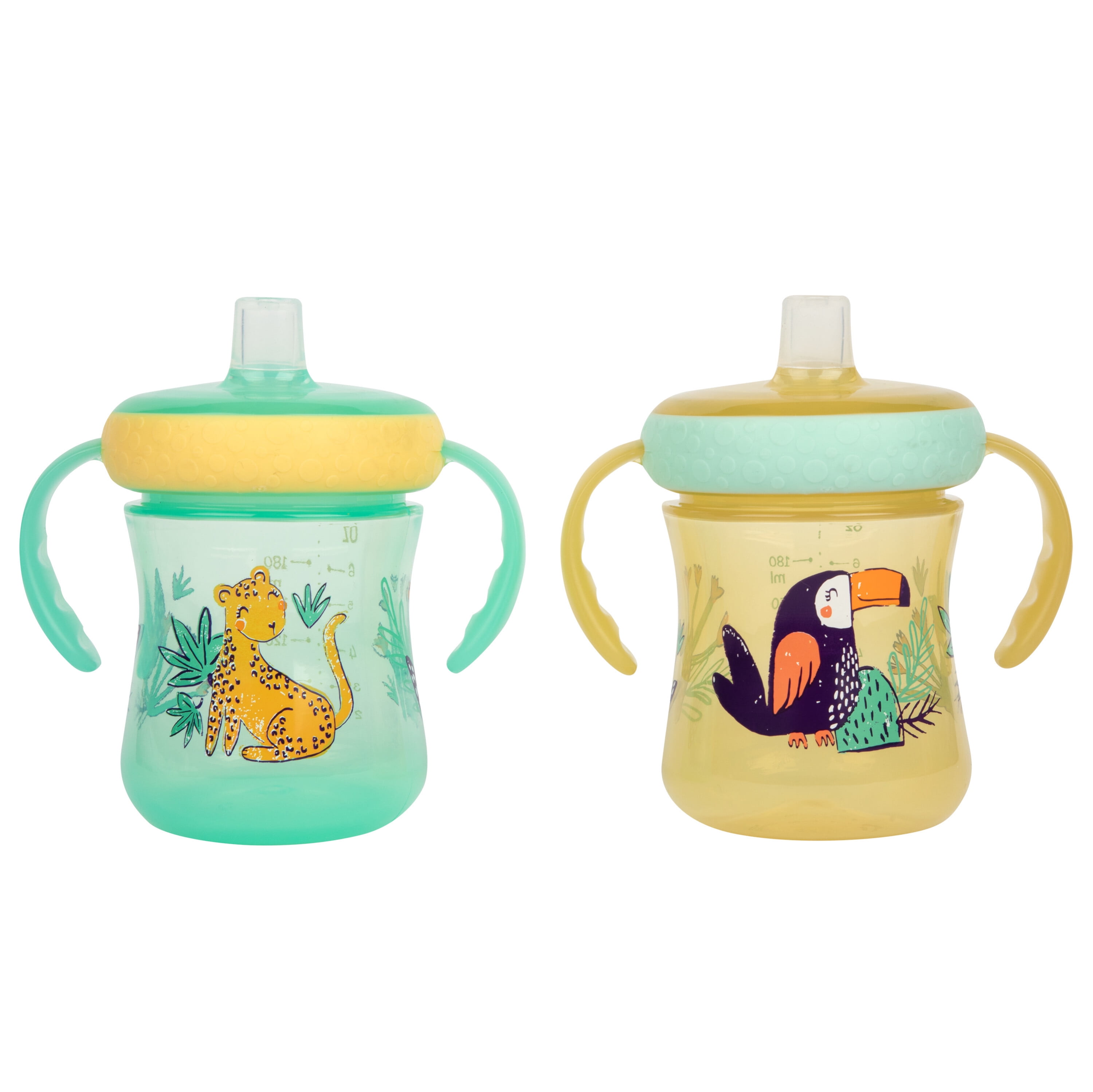 The First Years Soft Spout Trainer Cups for Baby 2pk – Leopard & Toucan ...