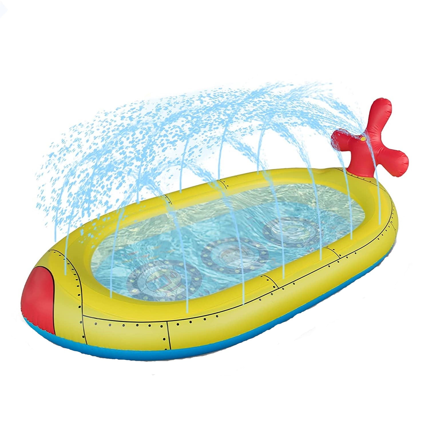 ZZZL Inflatable Splash Sprinkler Pool, Outdoor Water Play Toys for ...