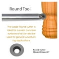 Wood Turning Tool, Carbide Tipped Working Lathe Tools Combo Set Include ...