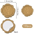 100Pcs Adhesive Seal Stickers Envelope Seal Decoration For Craft ...