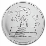 Peanuts® Colorized Snoopy Beagle Scout Leader Shaped 1 oz Silver ...