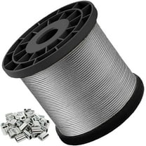 BENTISM T304 Stainless Steel Cable Steel Wire Rope 1/16" 328 ft 7x7 ...
