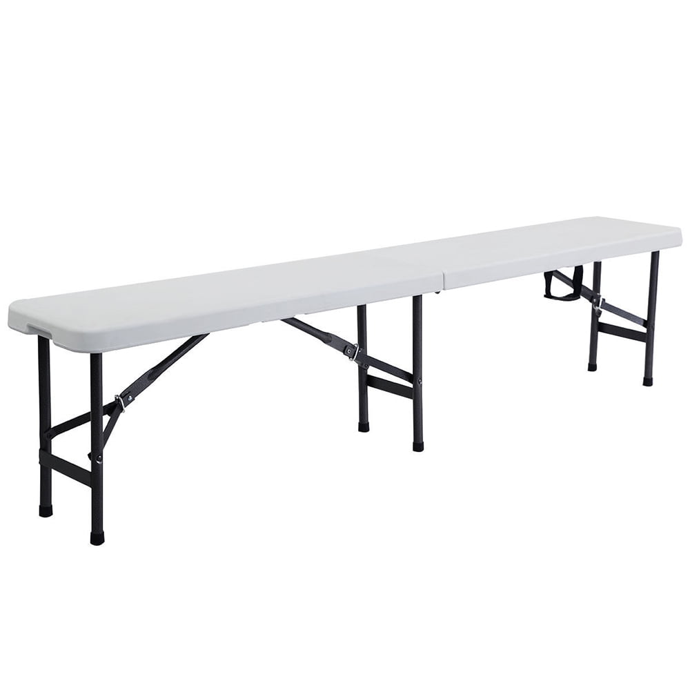 UBesGoo 6' Folding Bench Portable Plastic in/Outdoor Picnic Party ...