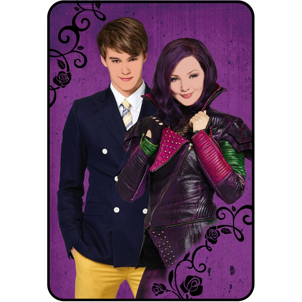 Disney Descendants Welcome To Auradon 62" x 90" Kids Plush Blanket, 1 ...