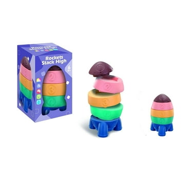 MOONTOY Baby Nesting Stacking Eggs Toys, Color Matching Game Shape ...