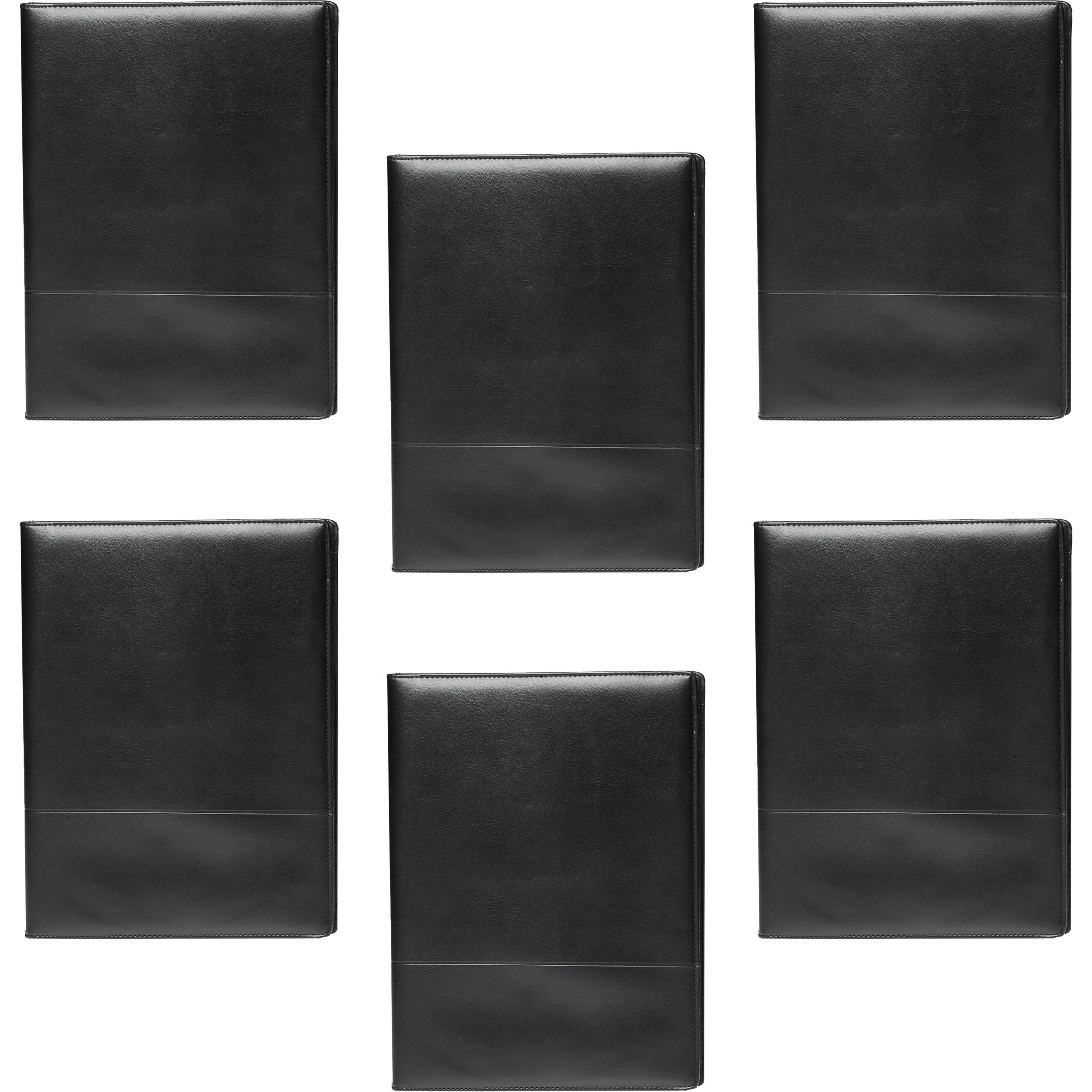 Leather Portfolios Set of 6, Personalized Bulk Pack - Memo Pad, Pen ...