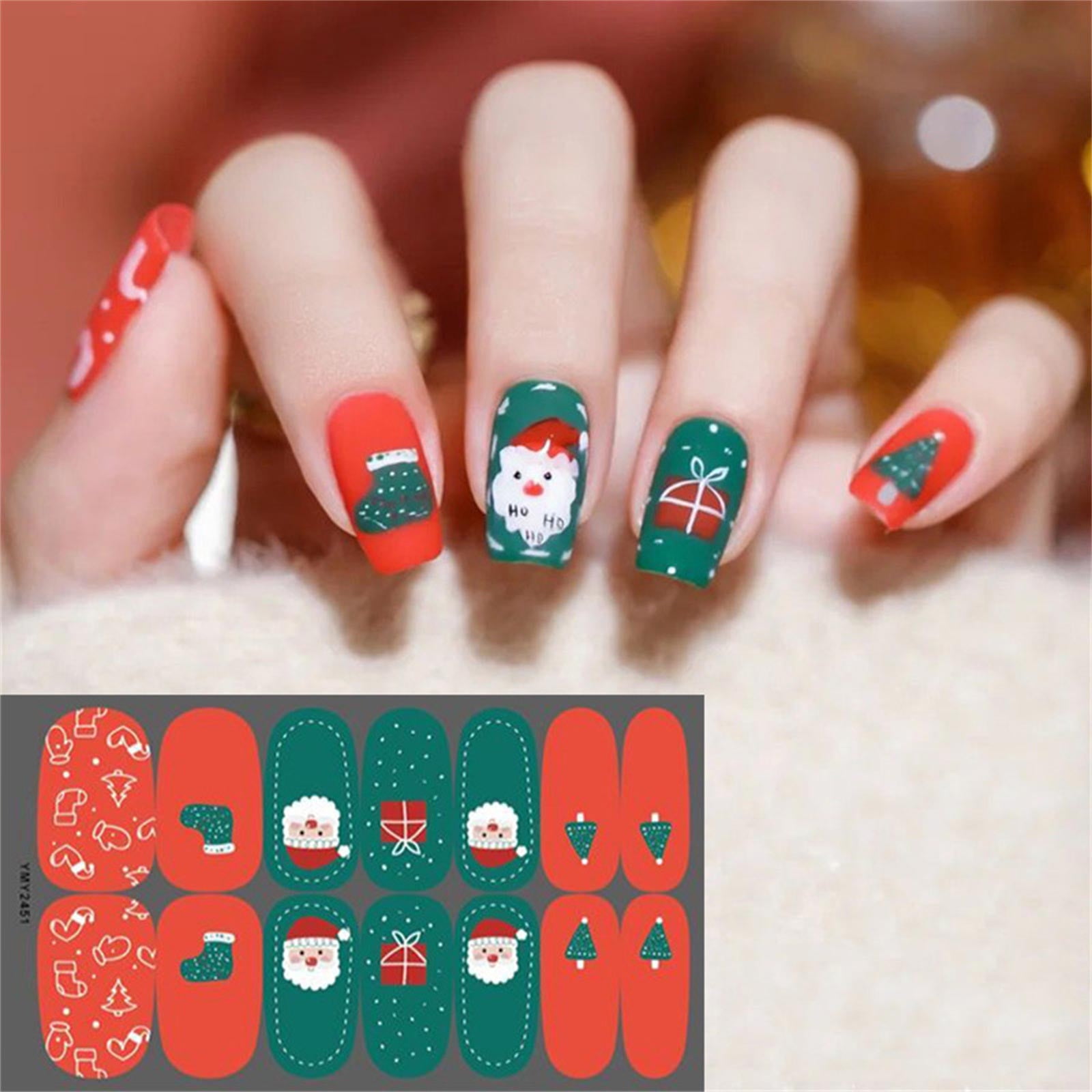 Click here for Topllc Nail Stickers Christmas Nail Stickers Snowf... prices