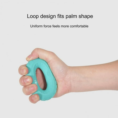 Hand Grip Ring Hand Exerciser Muscle Power Training Silicone Squeezer ...