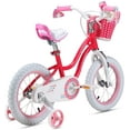 RoyalBaby Girls Kids Bike Stargirl 16 Inch Bicycle Basket Training ...