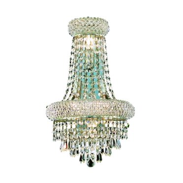 Valetta Integrated LED chip light Chrome Wall Sconce Clear Royal Cut ...