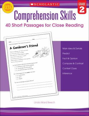 Pre-Owned Comprehension Skills: 40 Short Passages for Close Reading: Grade 2 (Paperback ...