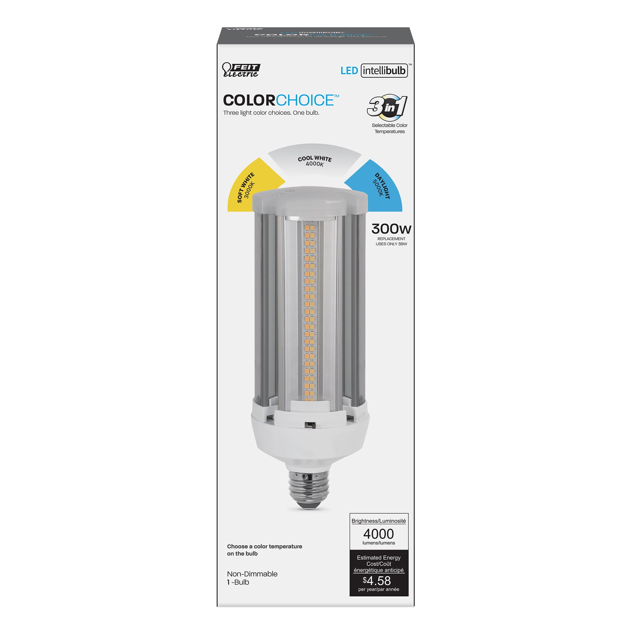 Feit Electric Color Choice LED 38 Watt (300W Equivalent) High Output ...