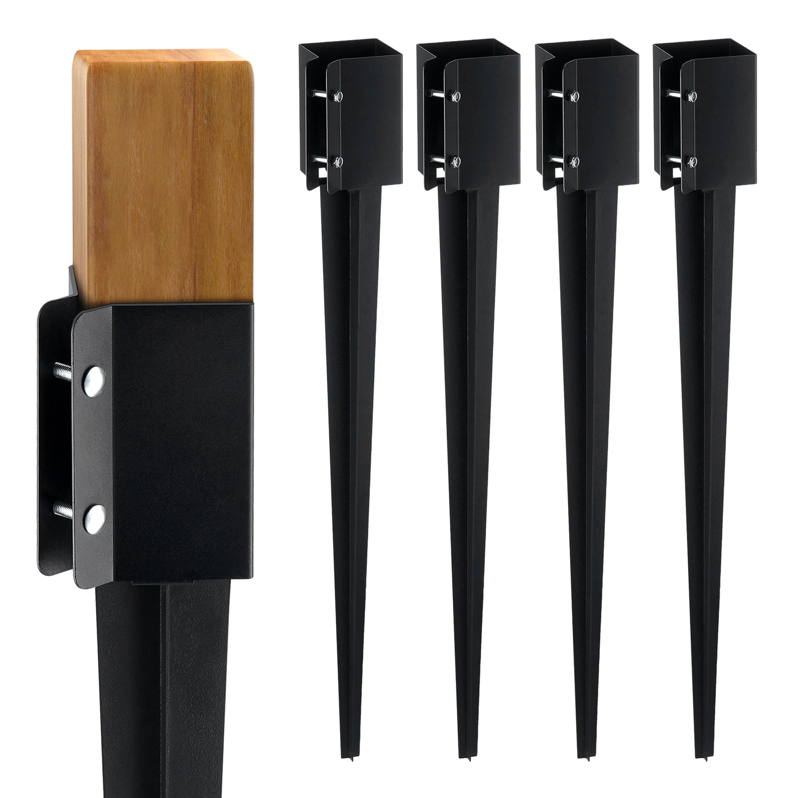 Click here for Kffkff Ground Spike For Fence Post  4-Pack  36x4x4... prices
