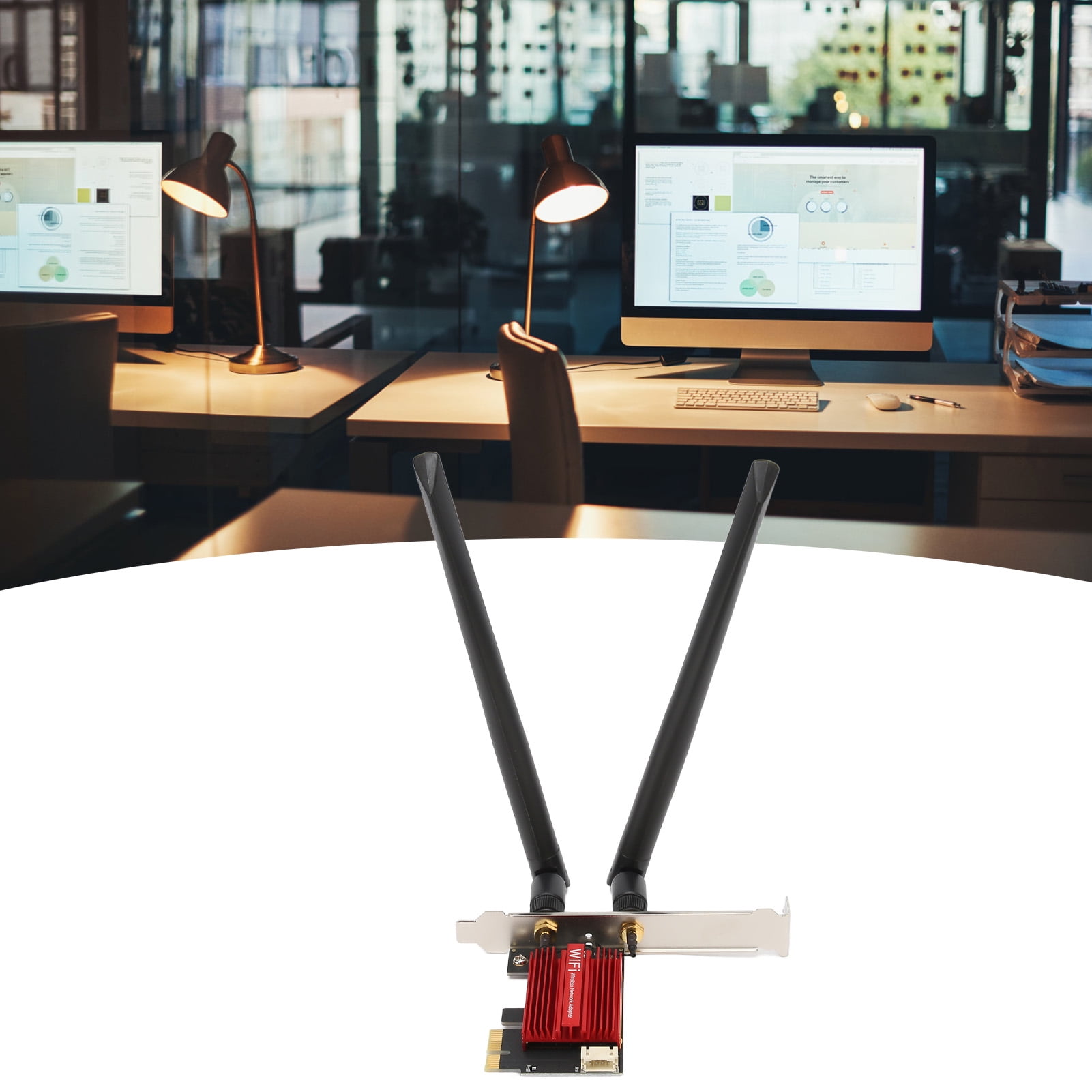 PCI Express Gigabit Ethernet Adaptador, Enchufe y Juego AX1800 Pro ...