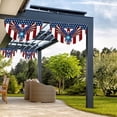 4th of July Decorations Patriotic Half Round Flag Decorated With ...