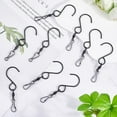 1 Box 12Pcs Swivel Hook Clips Wind Chime Spinner Hooks 360 Degree Dual ...