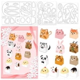 INFUNLY 3D Deer Cutting Dies Animal Candy Box Dies for DIY Craft Paper ...