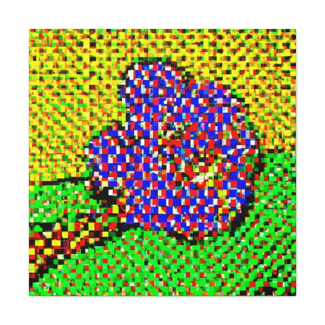 Pop Art Pointillism. - Canvas - Walmart.com