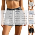 Atogsazn Womens Wide Leg Denim Shorts Summer Elastic Waist Drawstring ...