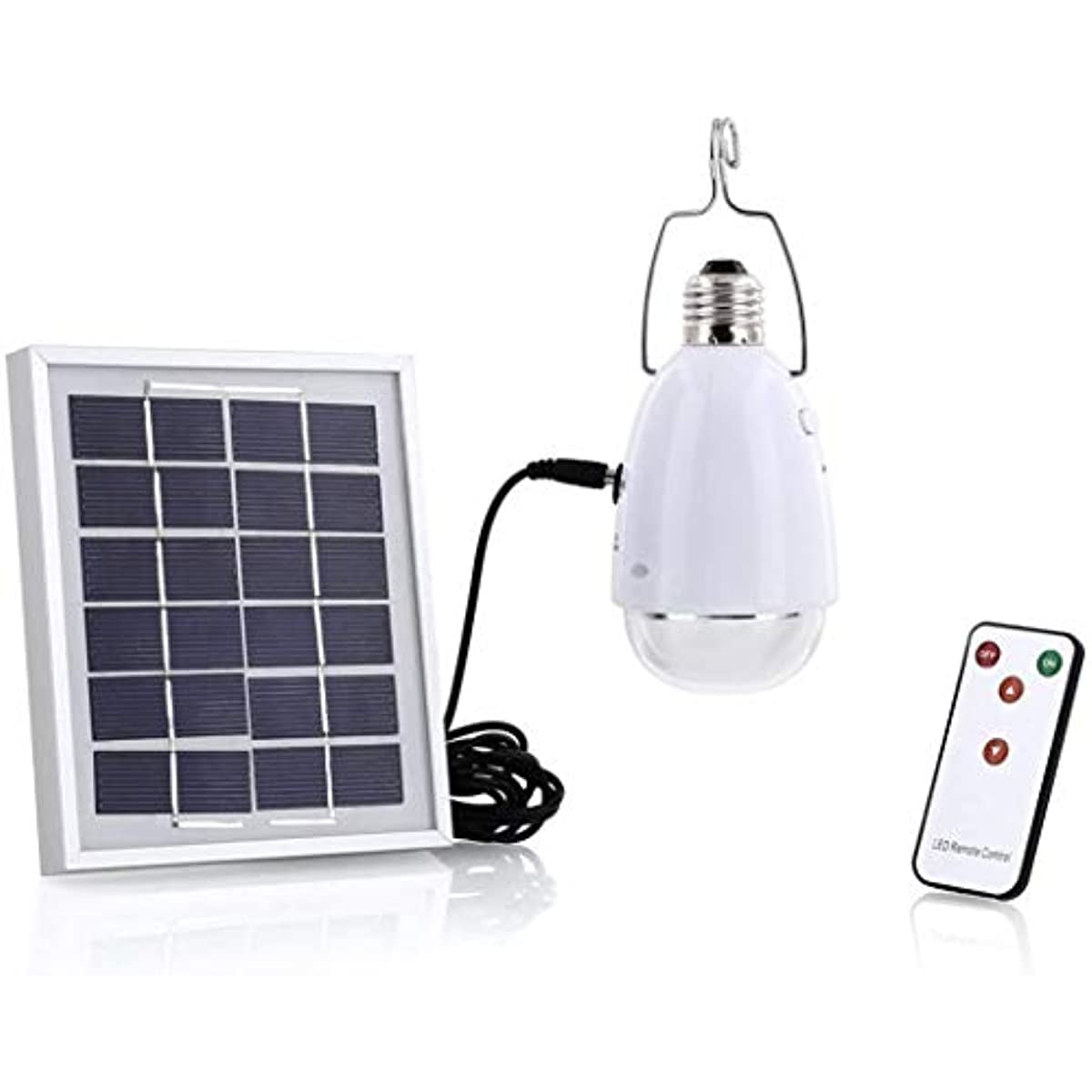 LINLIN Solar Powered Led Light Bulb, Portable Bulb Flashlight with ...