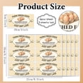 10 Sheets Paper Self-adhesive Stickers Egg Themes Navajo White ...