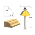Yonico Double Roman Ogee Edging Router Bit - Small - 1/4" Shank ...
