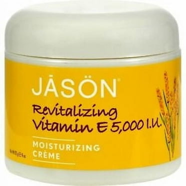 Jason Organic Face Moisturizer, Age Renewal Vitamin E Creme, 4 oz (Pack ...