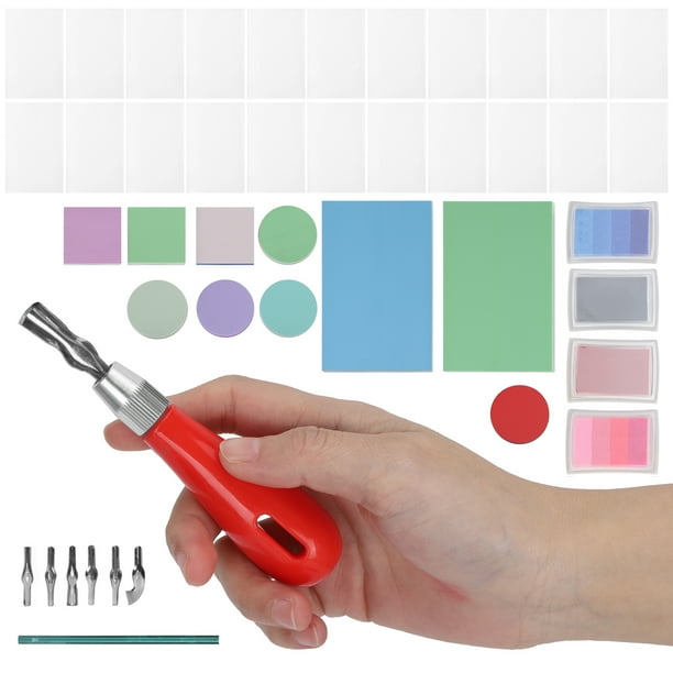 DIY Stamps Crafts,Complete Rubber Carving Kit Rubber Carving Kit DIY ...