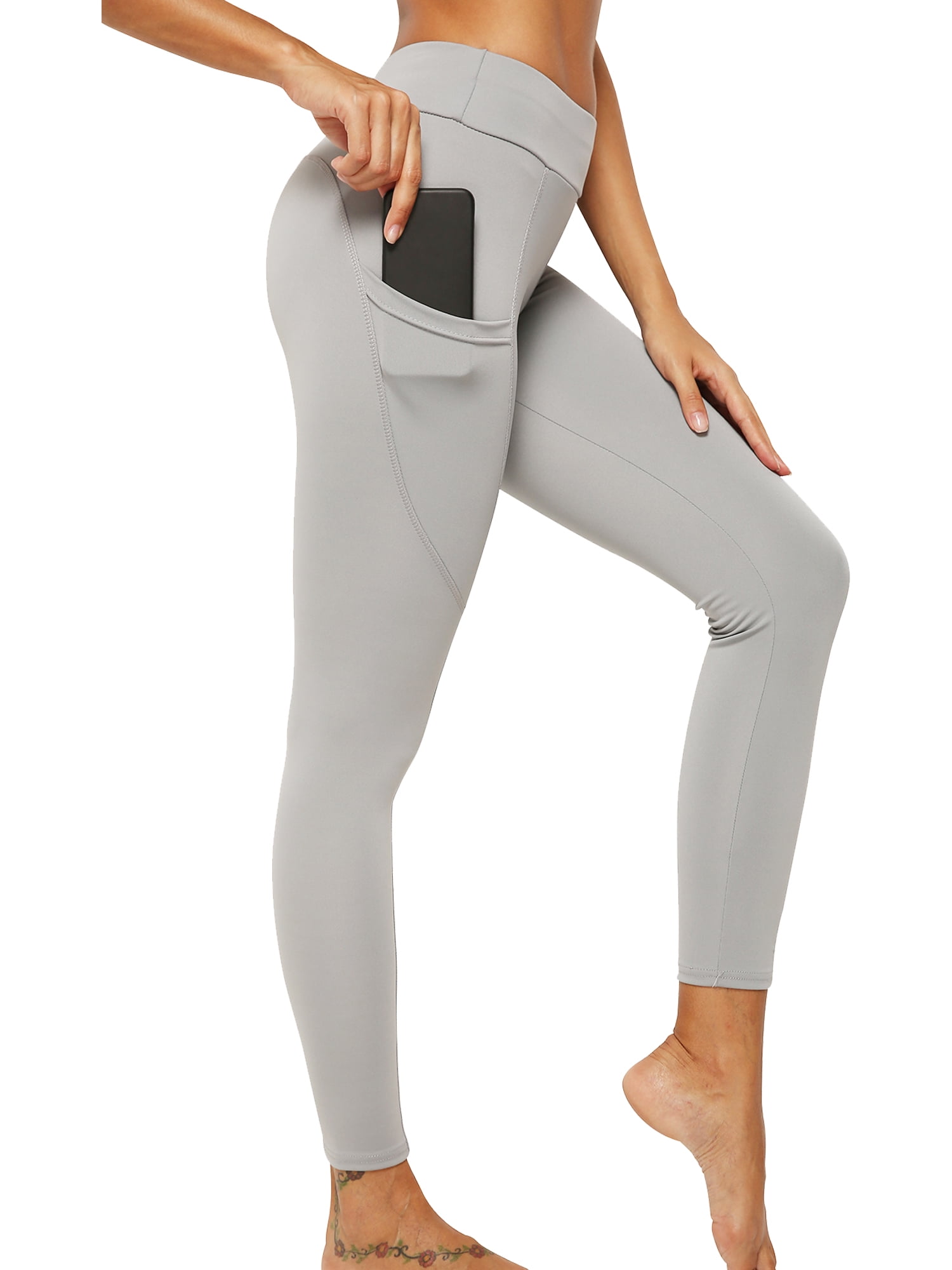 Qric Qric Yoga Pants For Women With Pockets High Waisted 4 Way