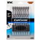 INC 8 CLIP-CLICKS COMFORT GRIP BALL POINT PENS 8 Black Body with Black ...