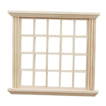 Dollhouse Window 1/12 12 Pane Window Frame Model for Photo Props Living ...