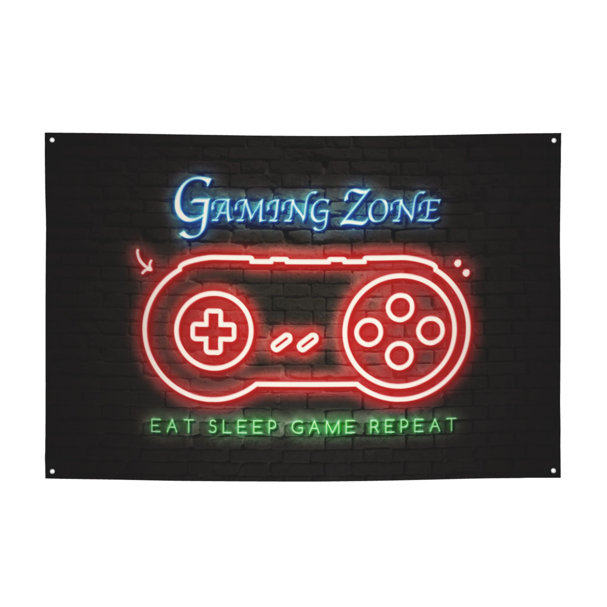 Neon Cool Handle Gamer Zone Sign Banner, Neon Cool Handle Game Zone ...