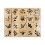 Script Alphabet & Numbers Wood Stamp Set by Recollections - Woods ...