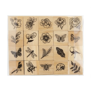 Script Alphabet & Numbers Wood Stamp Set by Recollections - Woods ...