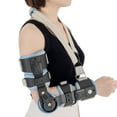 ROM Hinged Elbow Brace - Adjustable Splint for Arm Injury Recovery ...