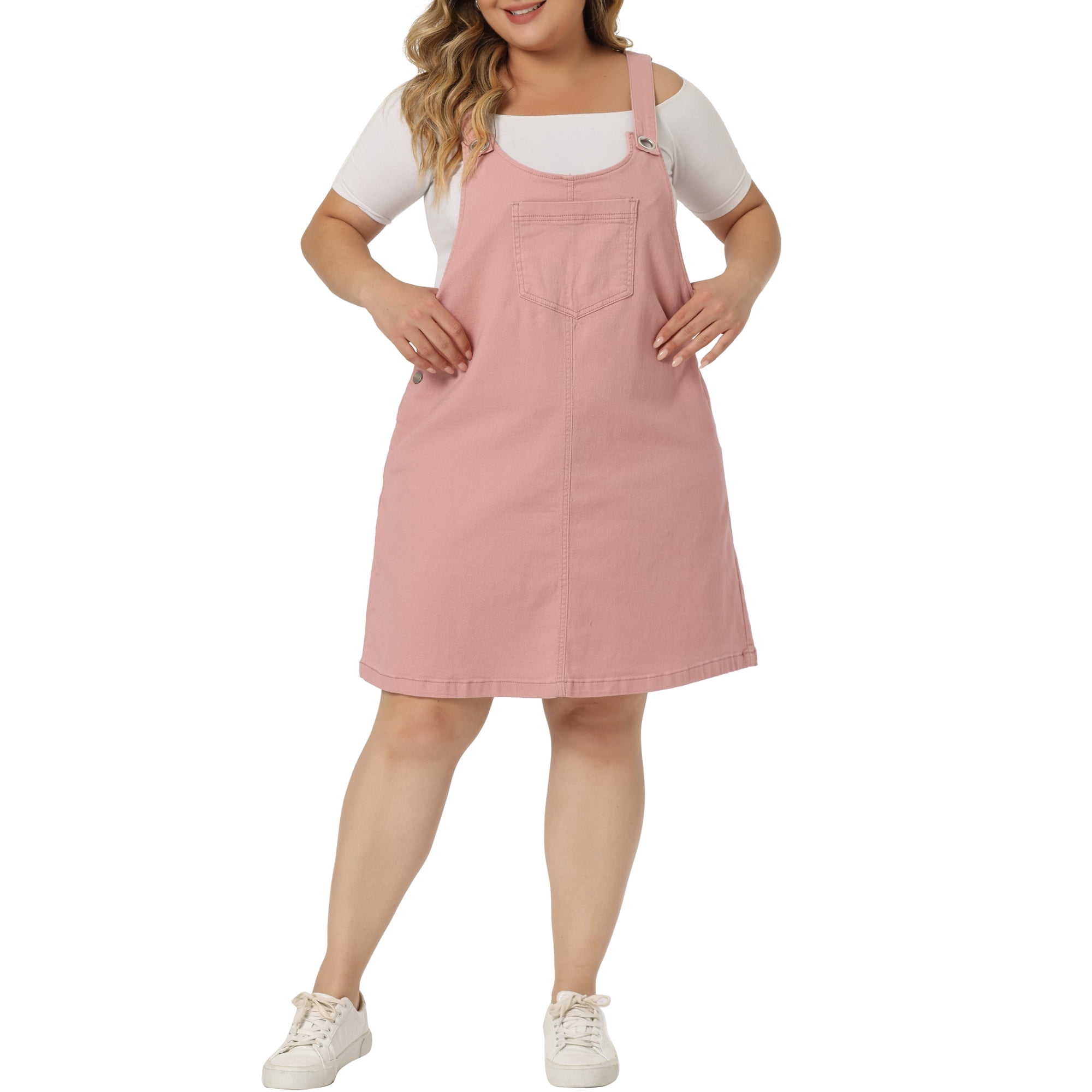 Click here for Grace & Grandeur Womens Plus Size Sleeveless Overa... prices