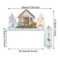 Easter Wooden Door Topper 2PCS Cute Easter Egg and Rabbit Door Corner ...