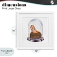 Stupell Industries Satin Heels in Bell Jar White Framed Print Under ...