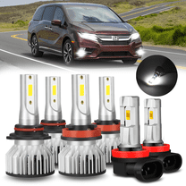 For 2015-2019 Honda CR-V LED Headlight Bulbs 9005 H11 High/Low Beam H11 ...