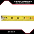 Hyper Tough 30 Foot Tape Measure with Nylon Blade, Lock, Belt Clip ...