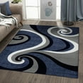 Luxe Weavers Geometric Blue Swirls Modern Abstract Area Rug 7x10 ...