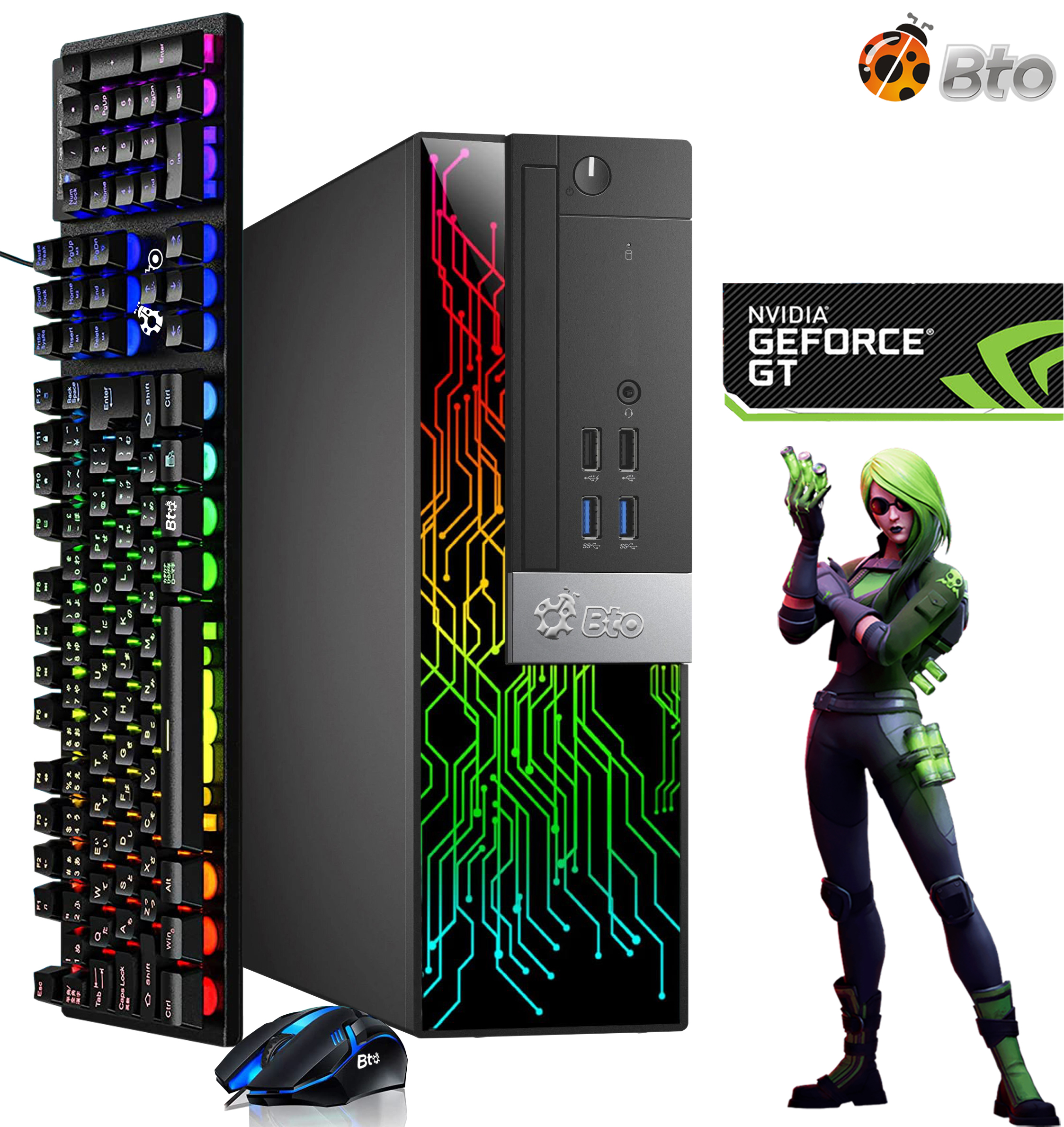 Restored BTO RGB Gaming Desktop SFF Computer PC, Intel Core i5 6th Gen ...