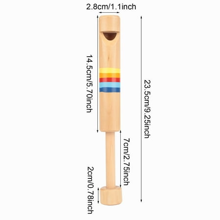 Wooden Flute, Musical Preschool Kid Toy Flute, Instrument Toy Learning ...