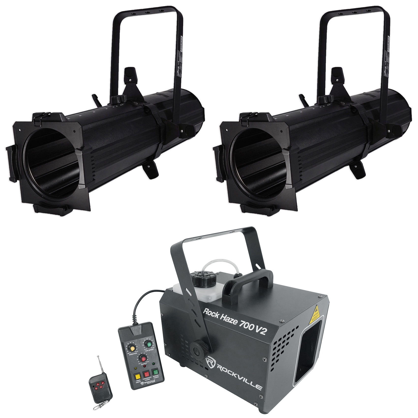 Chauvet DJ EVE E-100Z White Ellipsoidal LED DMX Gobo Projector Spot ...