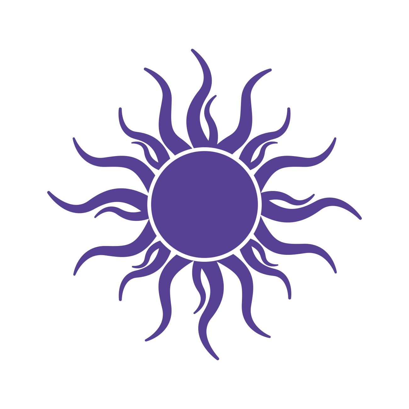 Sun Sticker Decal Die Cut - Self Adhesive Vinyl - Weatherproof - Made ...