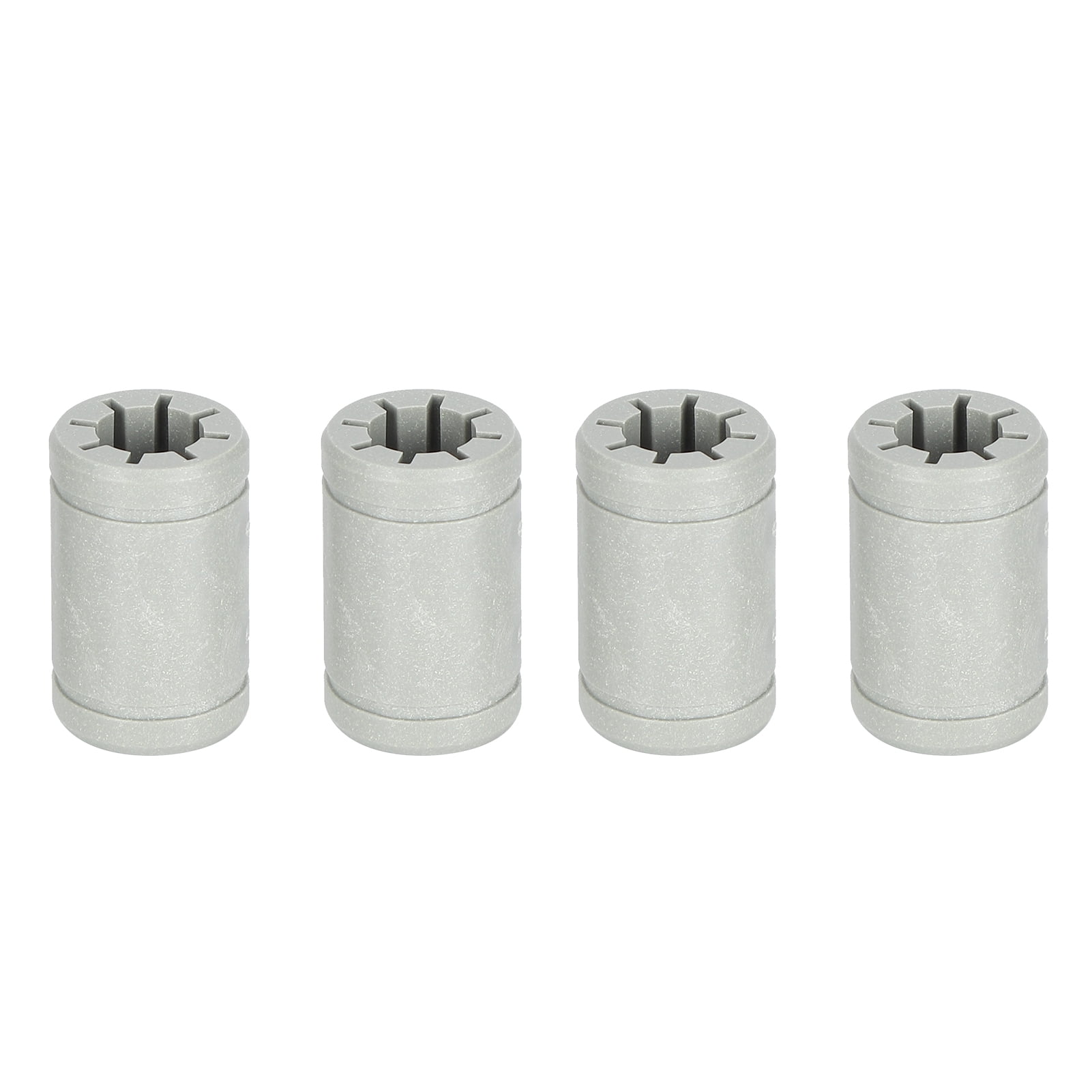 4 piezas Eje de rodamiento Plástico gris LM8UU Rodamiento lineal de ...