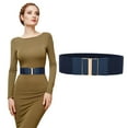 HAXMNOU Women's Fashion Vintage Wide Waist Belt Elastic Stretch Belts ...