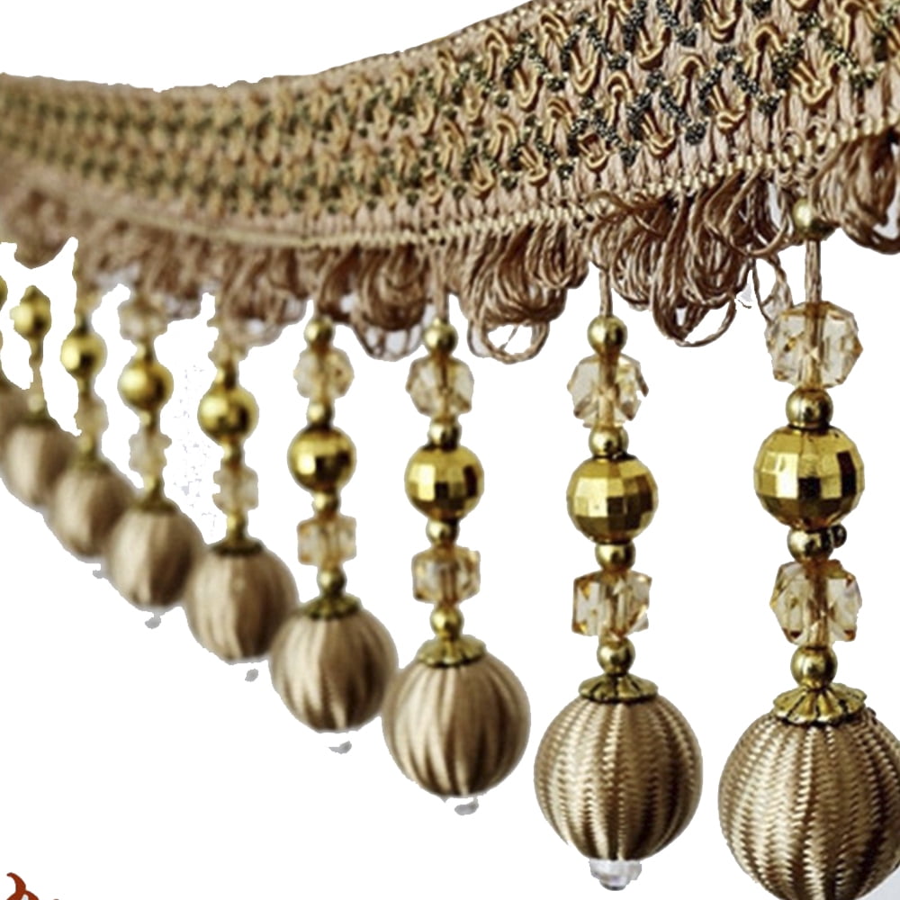 3yards Pom Pom Fringe Trim Beading Ball Fringe Tassel Trimming Ribbon ...