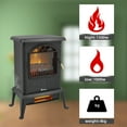 uhomepro 3D Electric Quartz Infrared Fireplace Heater, 1000/1500W ...